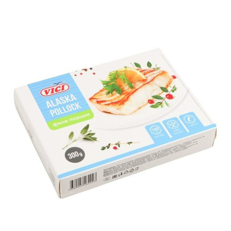 Минтай Vici Alaska Pollock филе замороженное, 300г купить на OZON по низкой цене (2013580440)