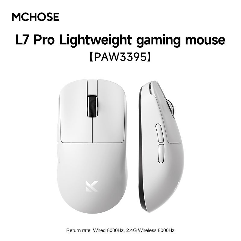 Мышь беспроводная беспроводная L7 PRO , белый купить c доставкой на OZON по низкой цене (1901774471)