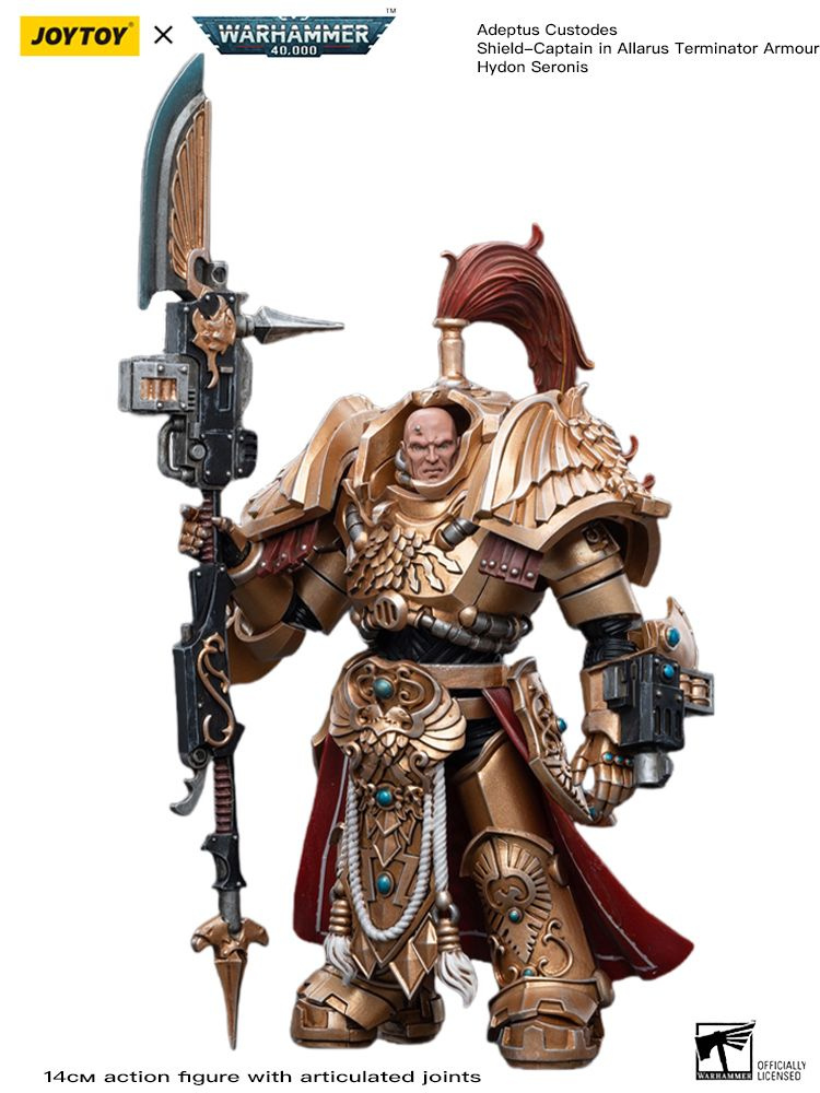 JOYTOY Warhammer 40K 1/18 Adeptus Custodes Shield-Captain in Allarus ...