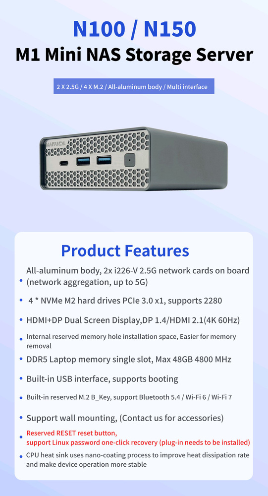 Intel Мини-ПК (Intel Alder Lake N100, RAM Отсутствует, Intel Graphics ...