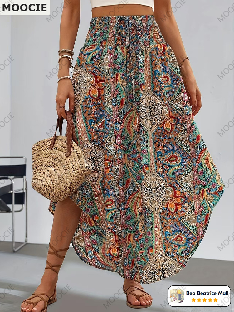 Юбка Женский MOOCIE черный Политекс, размер 50 Цветочный Демисезон купить c доставкой на OZON по ...