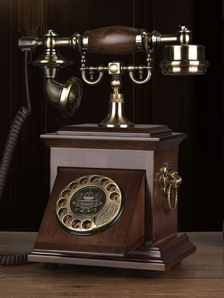 Европейский винтажный проводной телефон, простое домашнее использование ...