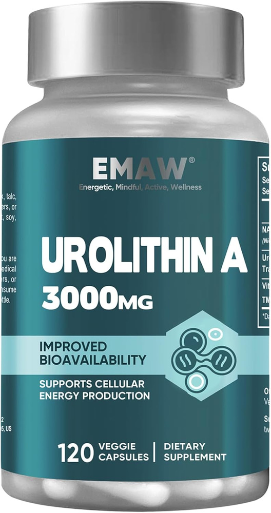EMAW Urolithin A, Уролитин А, 3000 мг, 120 капсул из США, доставка ...