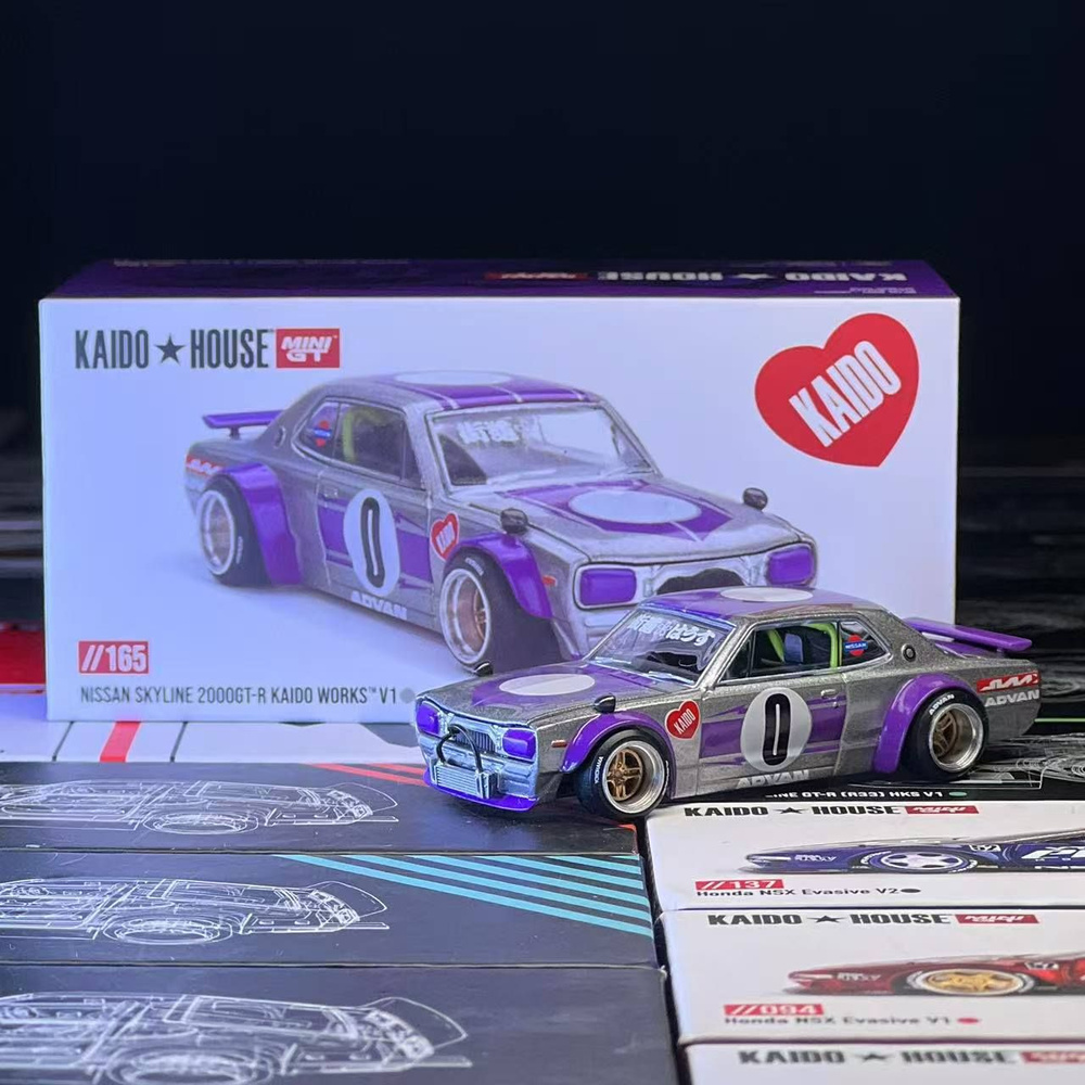 Машинка KAIDO HOUSE+MINI GT 1/64 #KHMG165 Nissan Skyline 2000GT-R ...