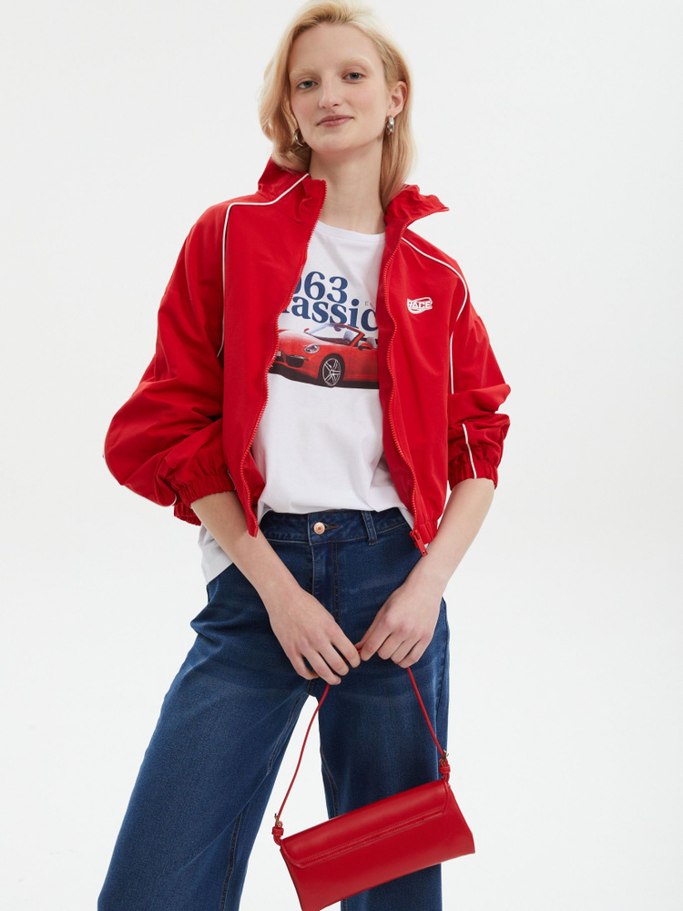 Футболка Женский nice&easy белый Короткий, размер 54 Хлопок Повседневный Узбекистан, рост 164 ...