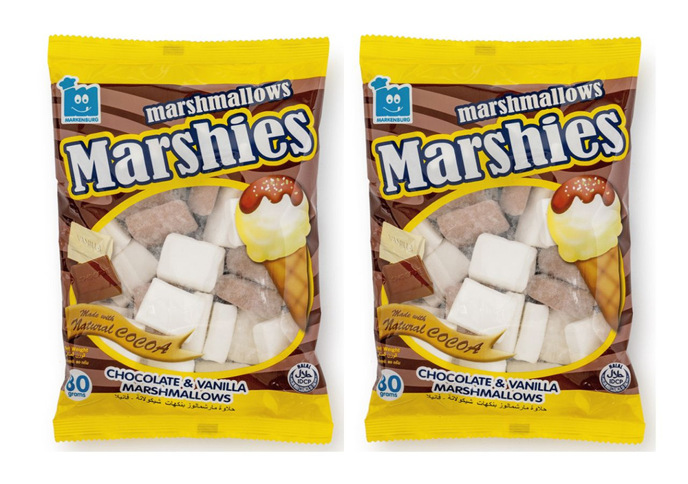 Зефир Marshies маршмеллоу с шоколадно-ванильным вкусом, Markenburg, 2 ...