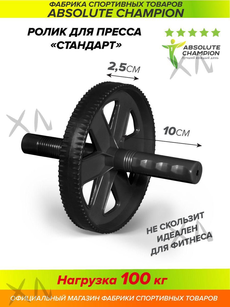 Ролик гимнастический Absolute Champion Стандарт черный--XM купить c доставкой на OZON по низкой ...