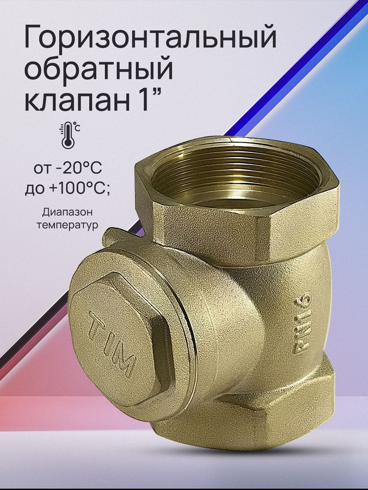 Лепестковый обратный клапан 1" TIM JH-1012С купить на OZON по низкой цене (1731487784)