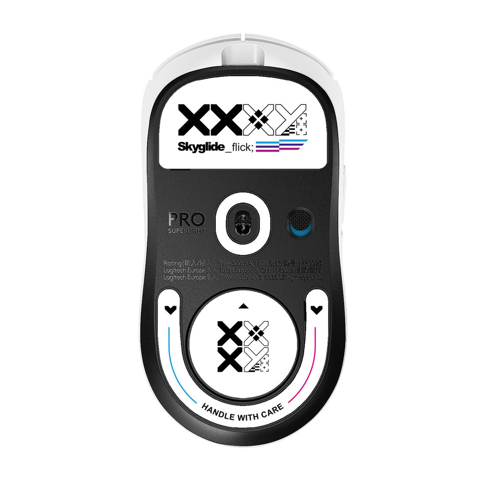 Стеклянные глайды Skyglide Glass WH Printstream Mouseskates для ...