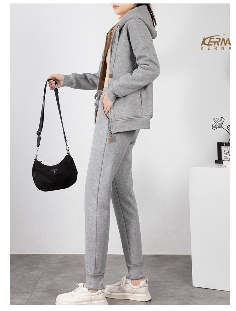 Костюм спортивный Женский KERNA Повседневный серый, размер 50 Политекс Другое Китай Зима купить ...