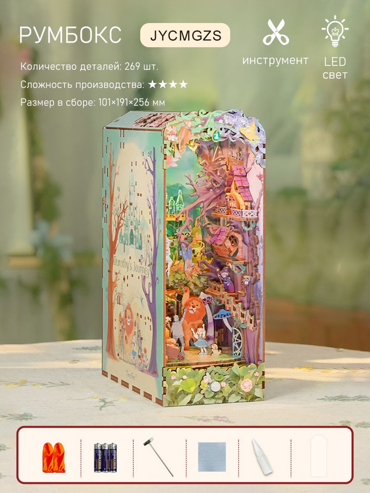 Подарочный Интерьерный конструктор (Румбокс) миниатюра JYCMGZS "Волшебник страны Оз" DIY House ...