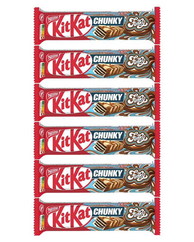Батончик KitKat Chunky Funky, 40 г x 6шт купить на OZON по низкой цене ...