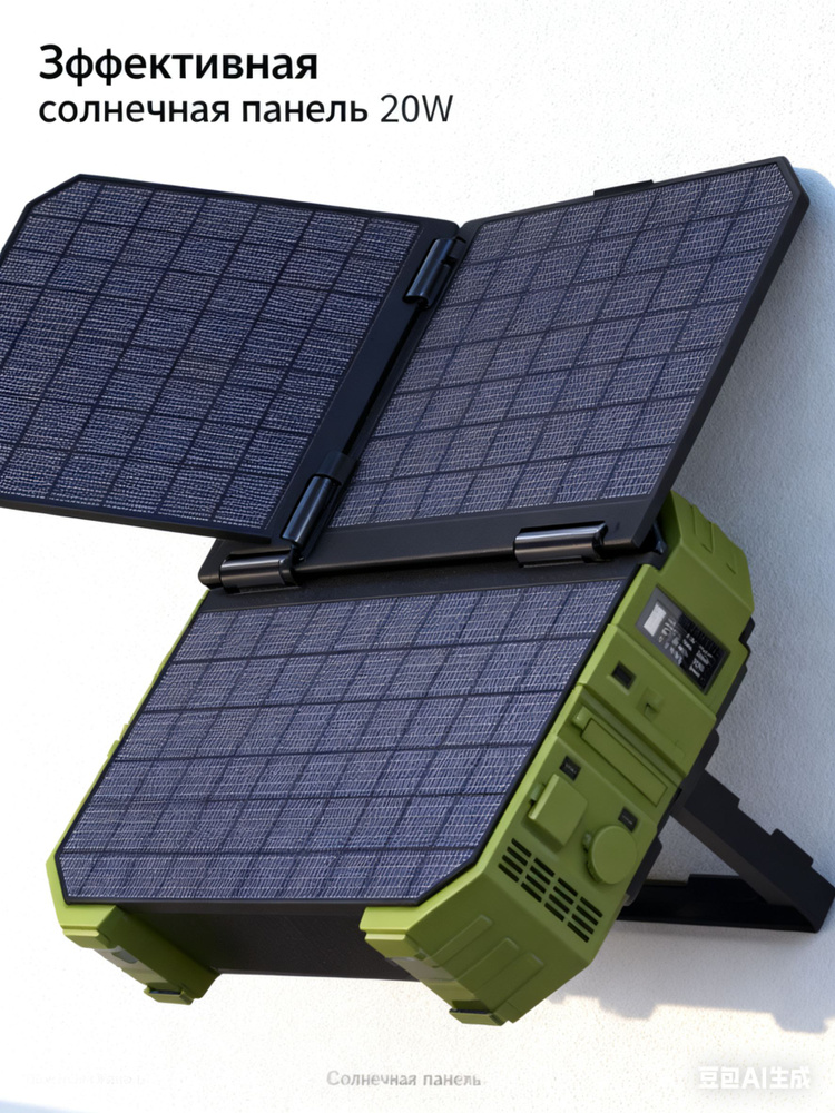 DS-S1000 Портативная электростанция 1000Вт LiFePO4 солнечной панелью, выходами AC/DC/USB/PD для ...