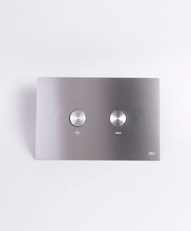 OLI Панель смыва пневматическая двойная Blink Oliveira 093399 хром ...