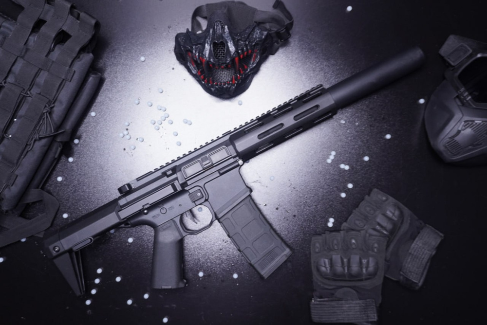 Орбиз автомат AAC Honey Badger, стреляет мягкими шариками ...