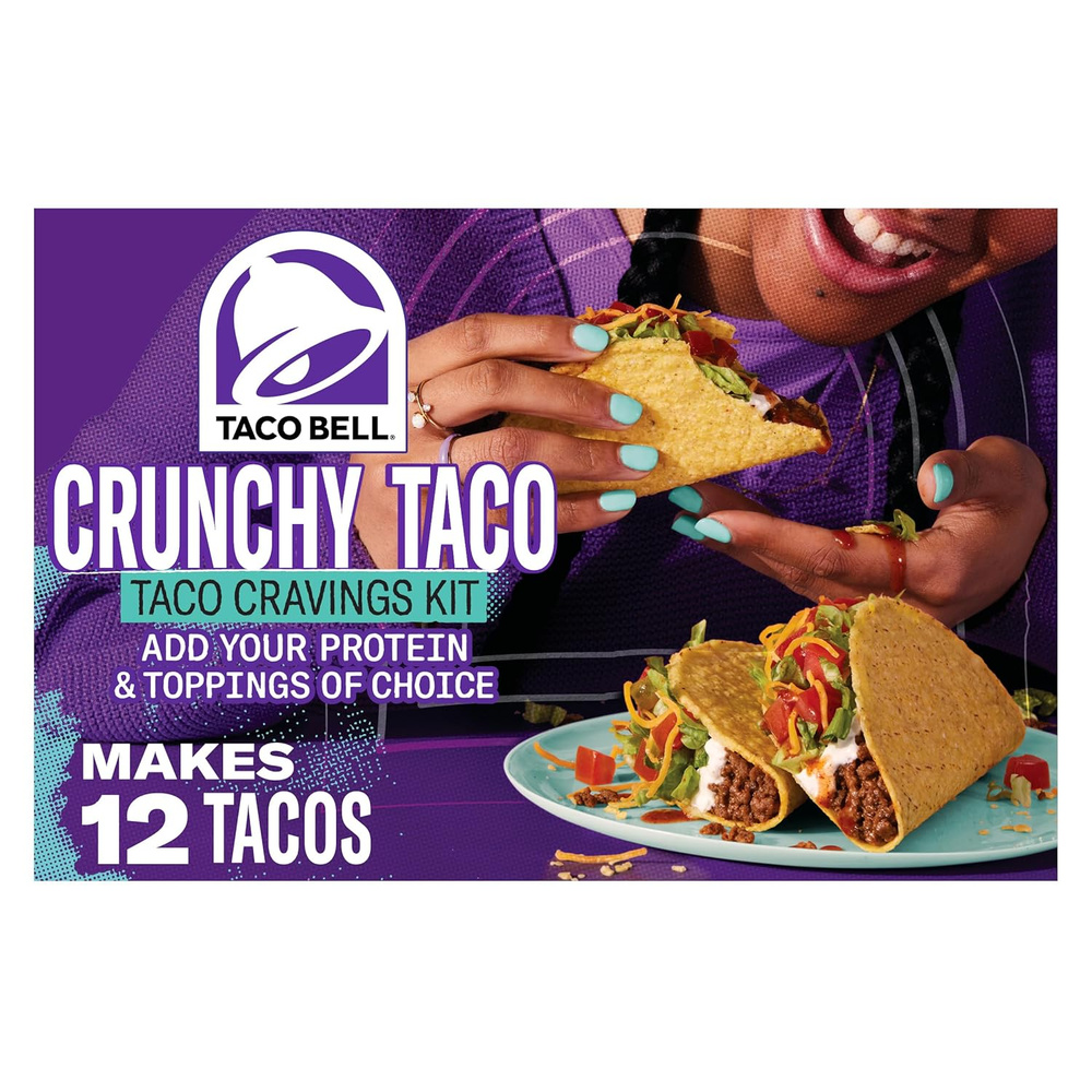 Taco Bell Crunchy Cravings Kit набор для хрустящих тако (12 кукурузных ...