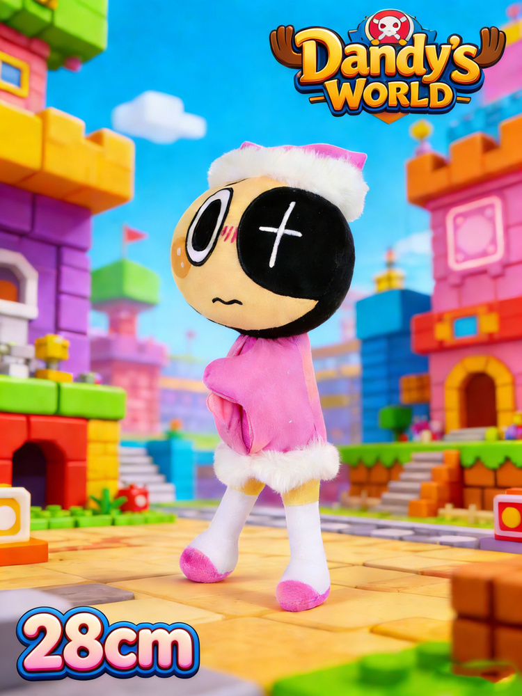 Мир Денди Мягкая Игрушка 28CM/Roblox/dandys world plush купить на OZON ...