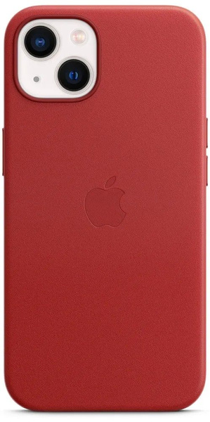 Кожаный чехол MagSafe для iPhone 13 / Анимация NFC / Leather Case with ...