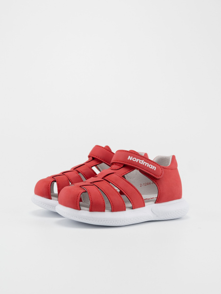 Сандалии Девочки Nordman, размер 28 Искусственная кожа, Натуральная кожа Анатомическая стелька 3 ...