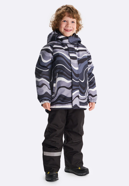 Комплект верхней одежды Мальчики Lassie Капюшон, Карманы Зима, размер 104 Повседневный серый ...