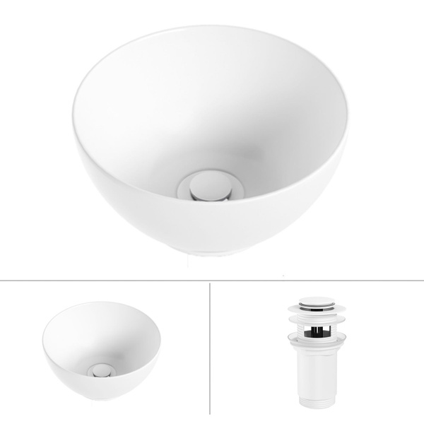 Накладная раковина для ванной Helmken 60124000 комплект 2 в 1: раковина на столешницу ...