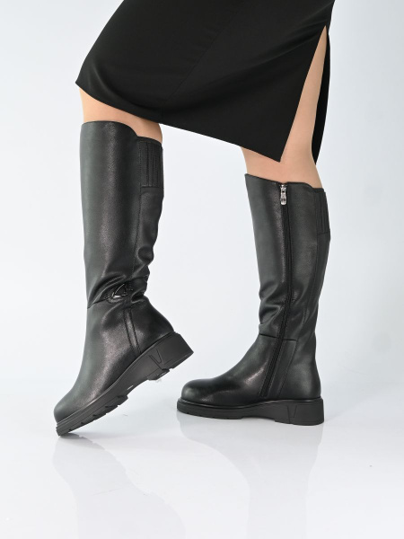 Сапоги Женский Ascalini, размер 41 черный Зима 9 Стандартный средний (до 9 см) Россия купить c ...