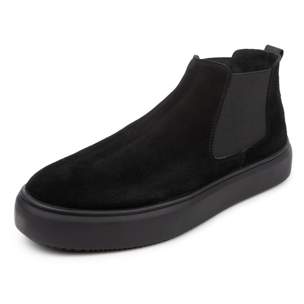 Ботинки Мужской Patash shoes черный графит, размер 43 челси Зима G Без ...