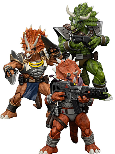 Подвижная фигурка JOYTOY TMNT 1/18 TMNT-Triceraton Infantryman ...