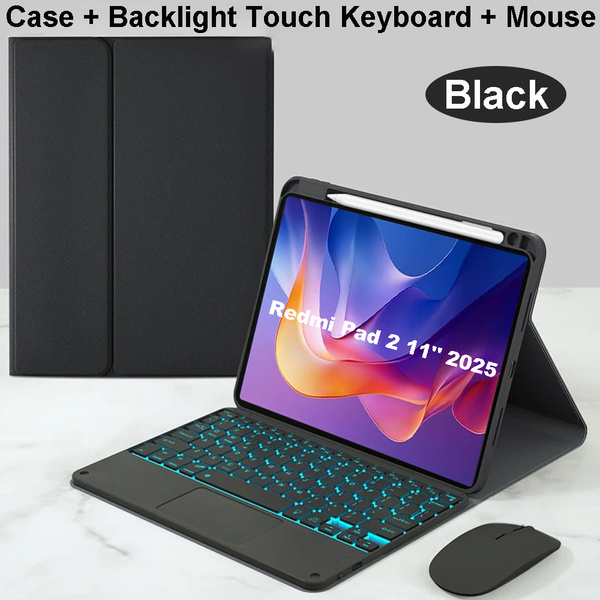 Чехол для Xiaomi Redmi Pad 2 11 дюймов 2025, чехол-клавиатура Bluetooth ...