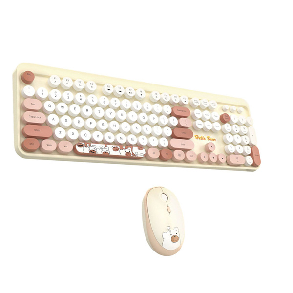 Hello Bear Keyboard и Mouse Combo Wireless 24g милый игровой набор ...