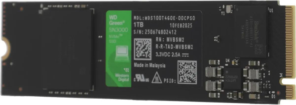 1 ТБ Внутренний SSD-диск Western Digital TLC 3D NAND 2280 Накопитель ...