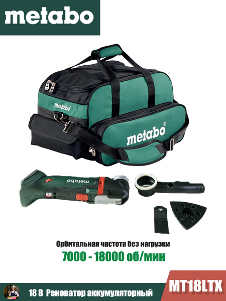 Реноватор аккумуляторный 18 B Metabo MT18 LTX многофункциональный ...