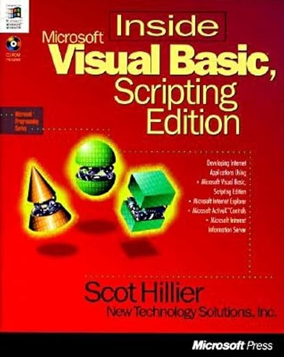 Inside Microsoft Visual Basic: Scripting Edition (Microsoft Programming ...