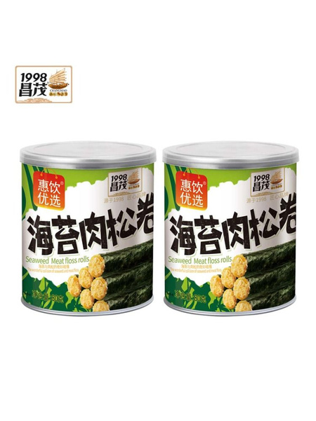 Changmao Seaweed Pork Floss Roll 80g * 2 cans купить на OZON по низкой ...