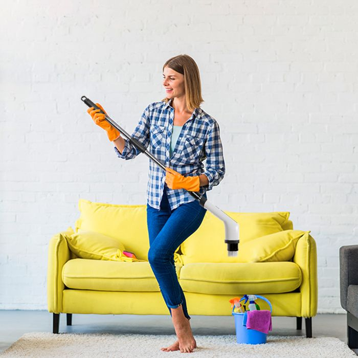 Беспроводная электрощетка для уборки с насадками мощная, универсальная ...