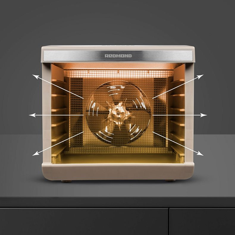Дегидратор сушилка для овощей и фруктов REDMOND FD1105, 25 литров, 6 уровней купить на OZON по ...