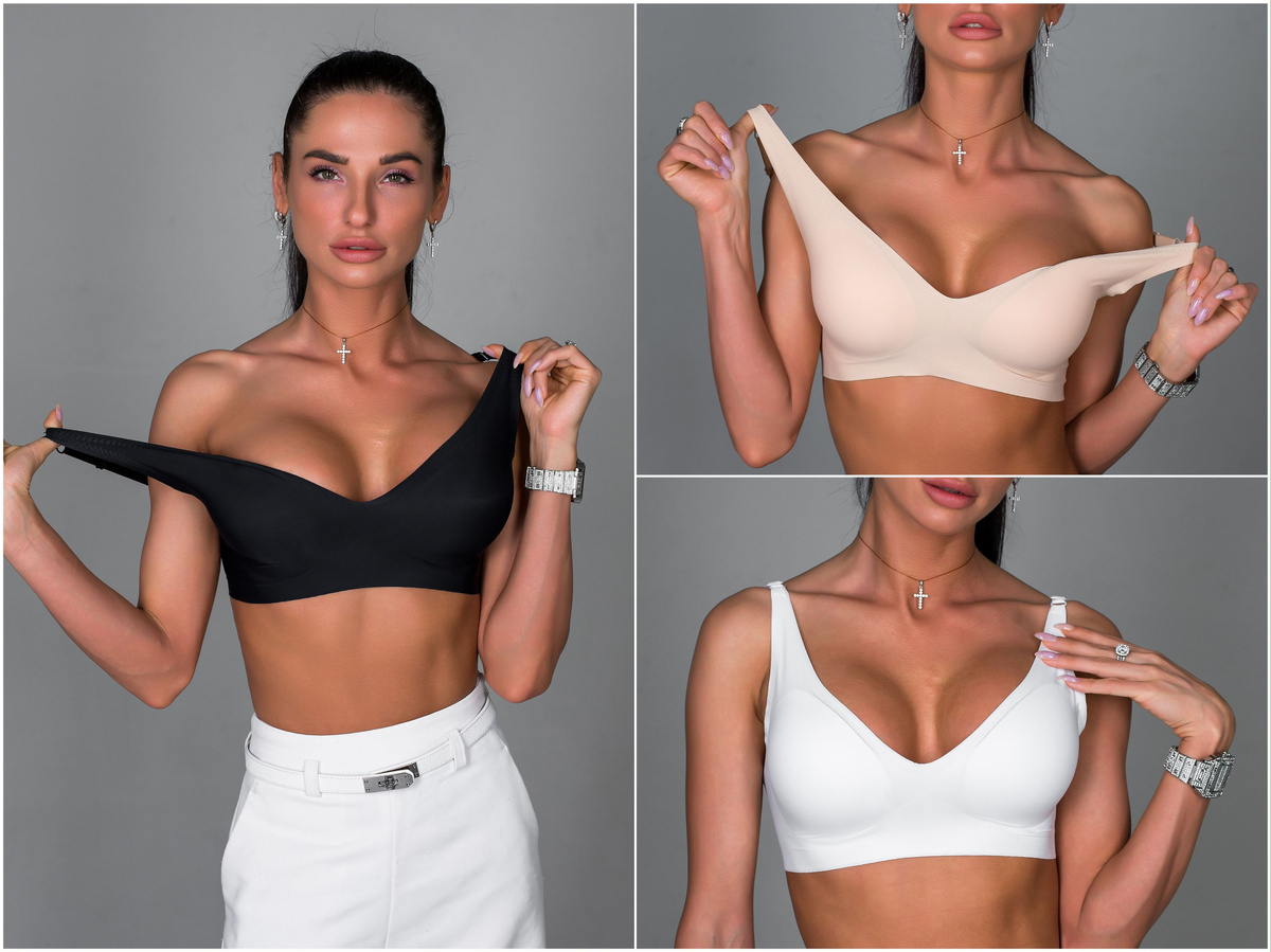 Бюстгальтер Женский JuliAnneVita без косточек, бесшовный, размер 70A, 70B белый Нейлон, Спандекс ...