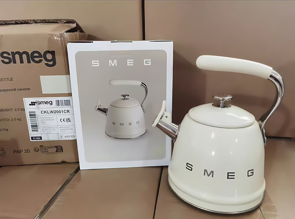 Smeg Электрический чайник CKLW2001CR , светло-бежевый купить на OZON по ...