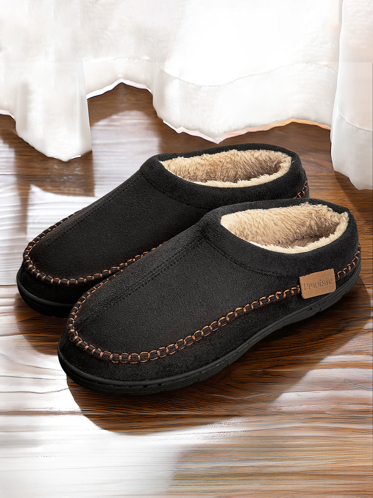 Тапочки Мужской, размер 41, 42 3 черный Бахрома Китай Зима купить c доставкой на OZON по низкой ...