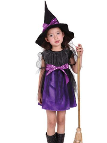 Карнавальная одежда Девочки SYJWY мандариновый, черный, размер 90 Политекс Китай Без застежки ...