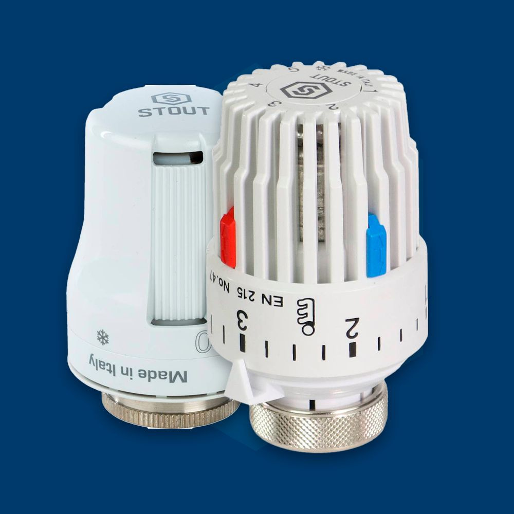 Головка термостатическая STOUT жидкостная M30x1.5 (6-28 гр) купить на OZON по низкой цене ...