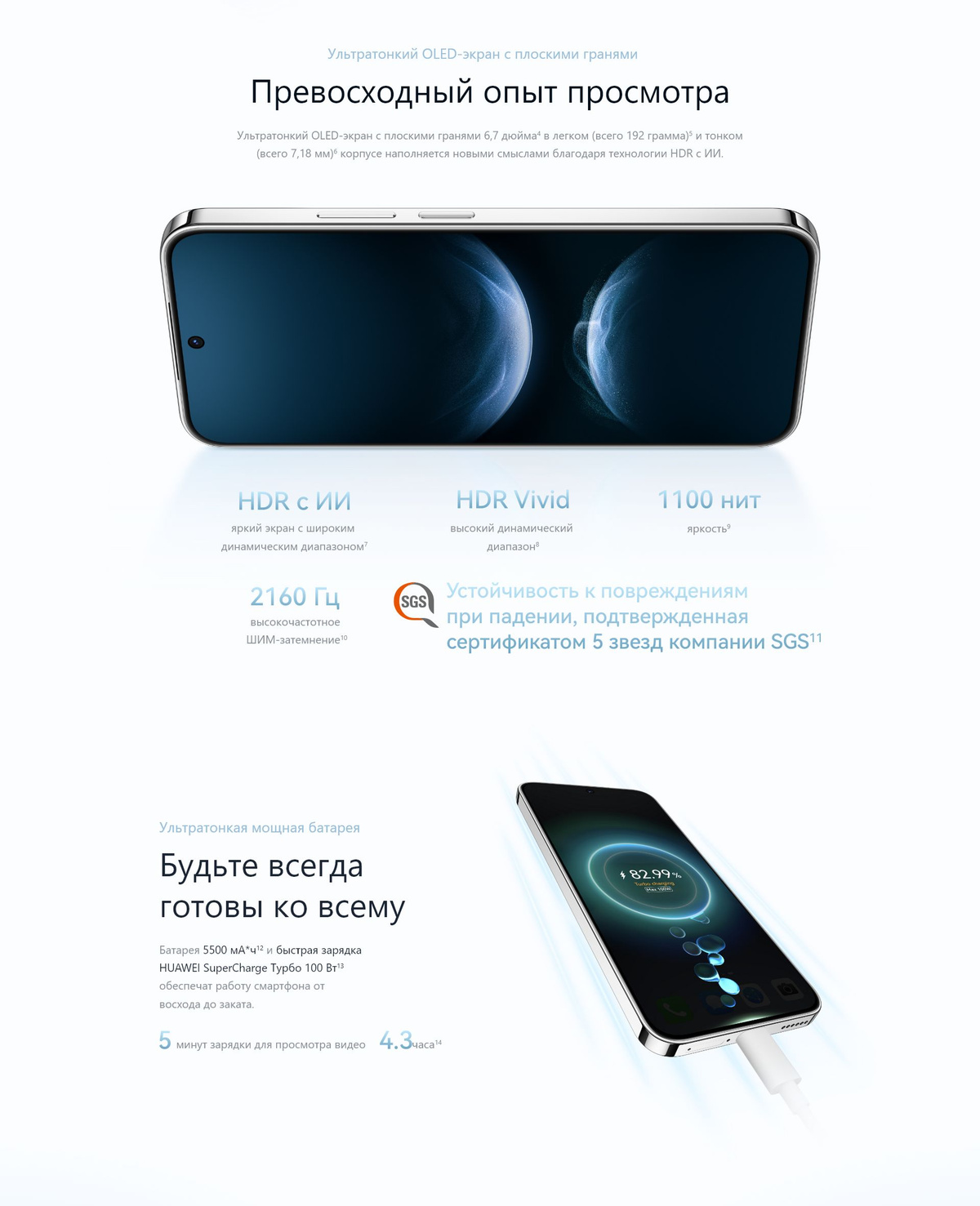Смартфон HUAWEI nova 14 512 ГБ 12 ГБ Черный 6.7 OLED/AMOLED 51098LAU ...