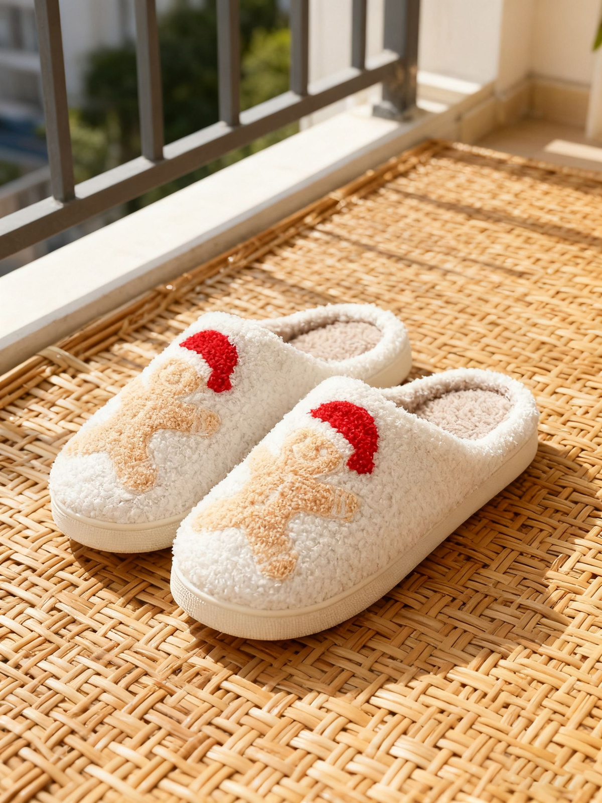 Тапочки Мужской, Женский, размер 43, 44 умеренный красный Вышивка Закрытый нос, Круглый нос На ...