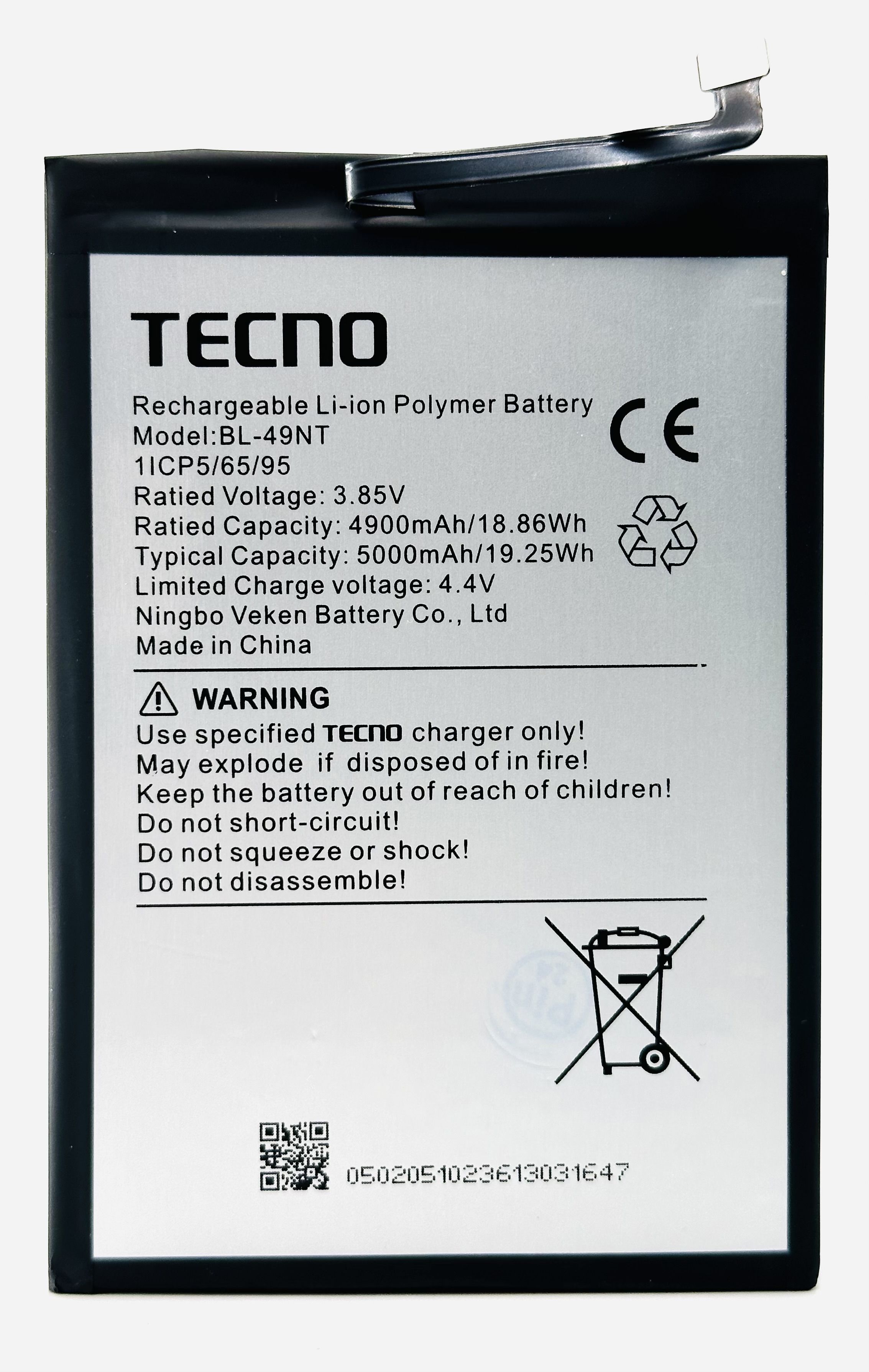 Аккумулятор для Tecno Spark Go 2023-2024 / Pop 7 ( BL-49NT ) купить на ...