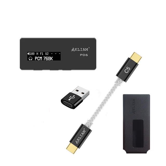 Портативный ЦАП AkLIAM PD6 Black купить на OZON по низкой цене (1695840947)