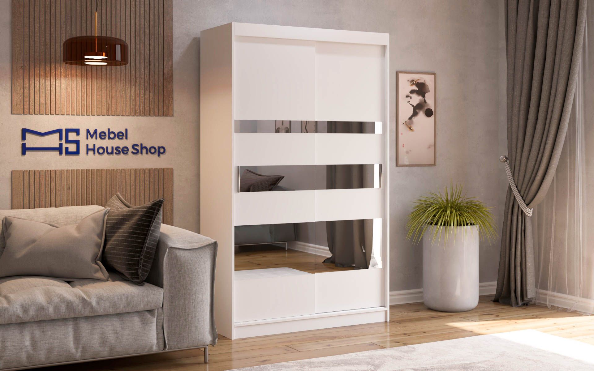 Шкаф-купе Mebel House Shop shsunny2-3, 80x40x230 см купить c доставкой ...