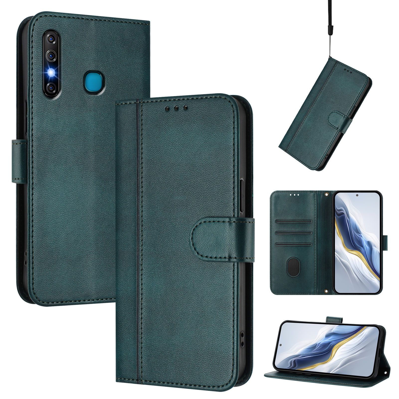 Модный кожаный чехол для INFINIX HOT 8/HOT 8 LITE/SPARK 4,INFINIX KC 8 ...