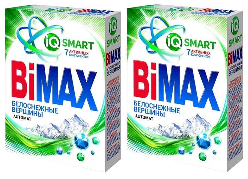 Порошок стиральный автомат BIMAX (БИМАКС) Белоснежные вершины (2уп по ...
