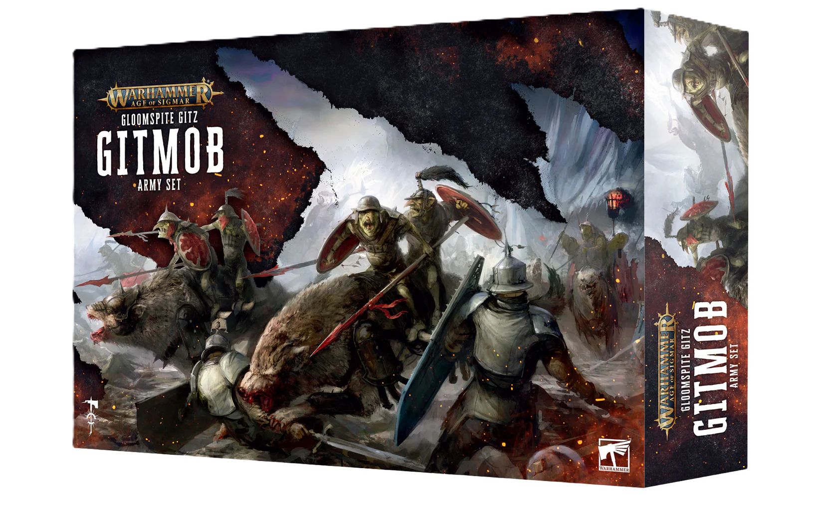 Набор миниатюр из серии Warhammer Age of Sigmar "Gitmob Army Set ...