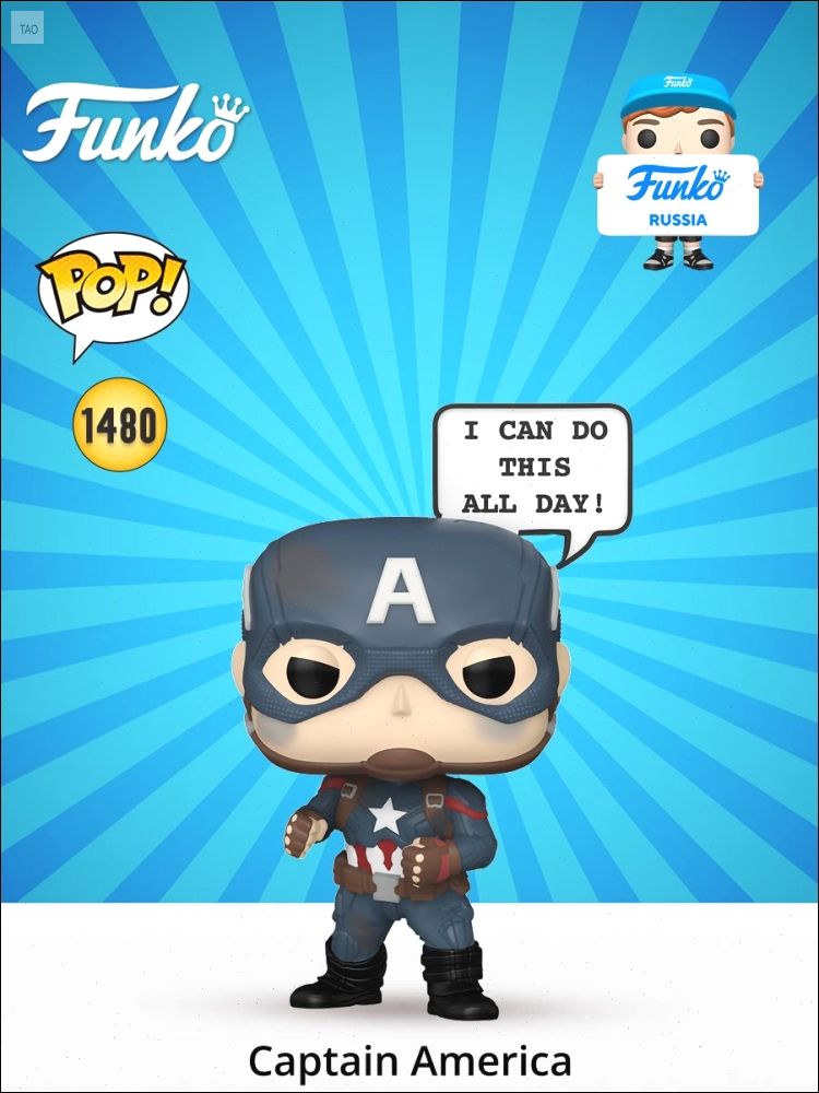 Фигурка Funko POP! Bobble Marvel Infinity Saga Captain America(I can ...